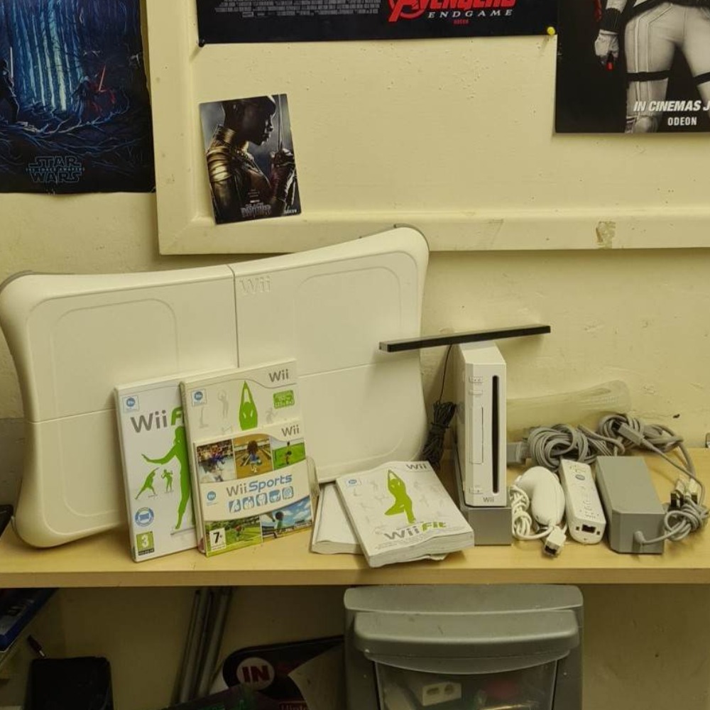Nintendo wii console (white). Nintendo Wii Console with Wii Fit and ...